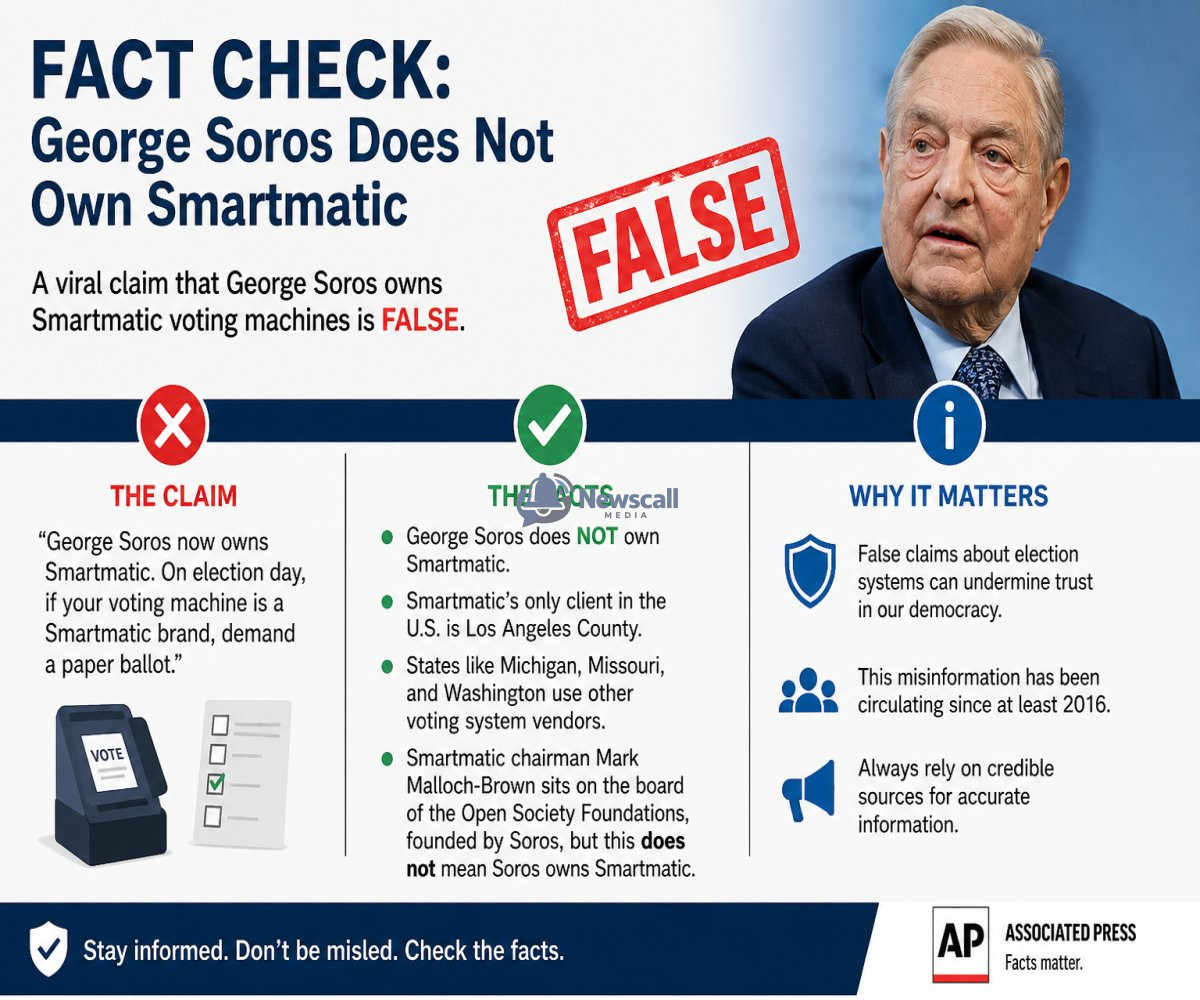 Fact Check: No Evidence That George Soros Owns Smartmatic Voting ...